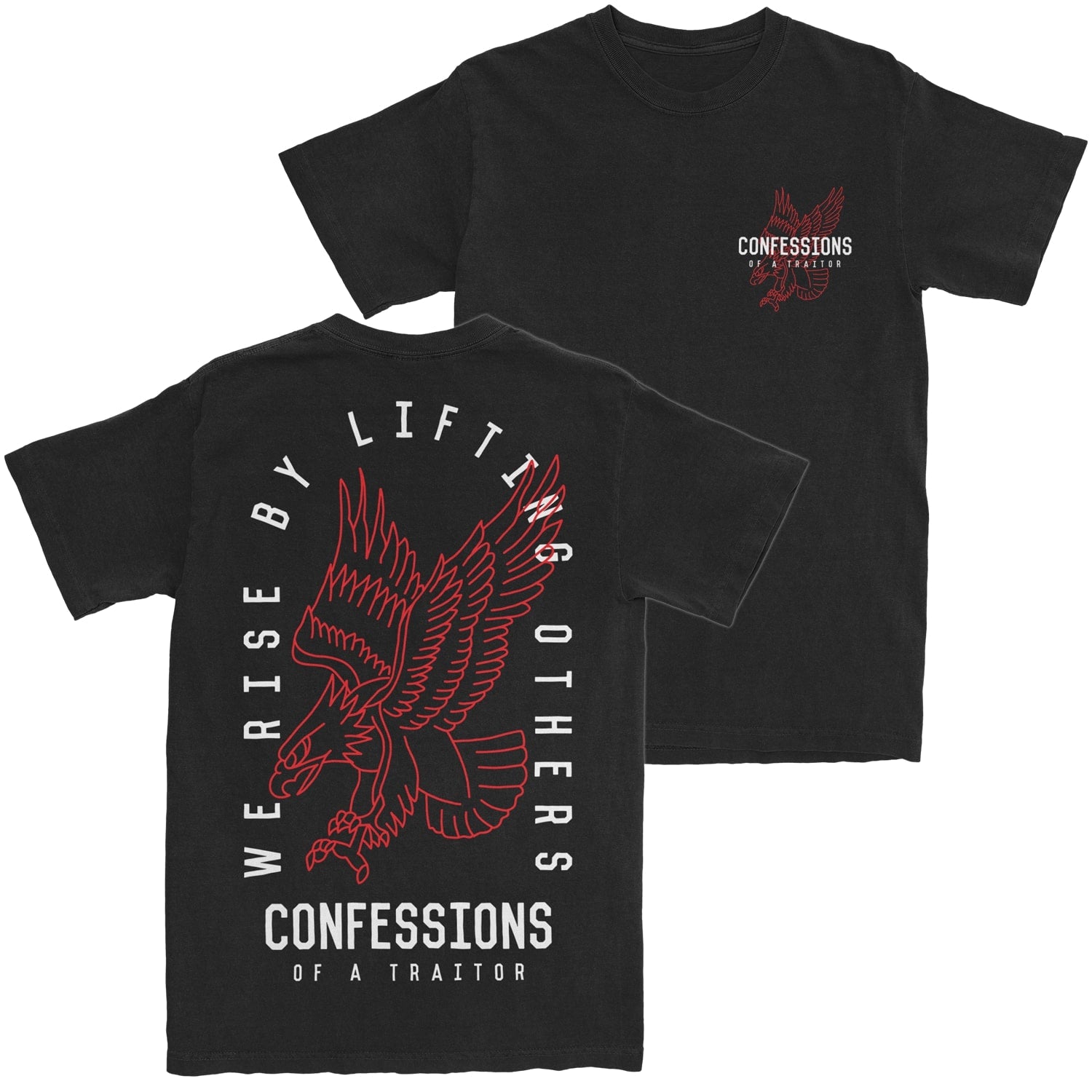 Rise Eagle - Black T-Shirt – Facedown Records